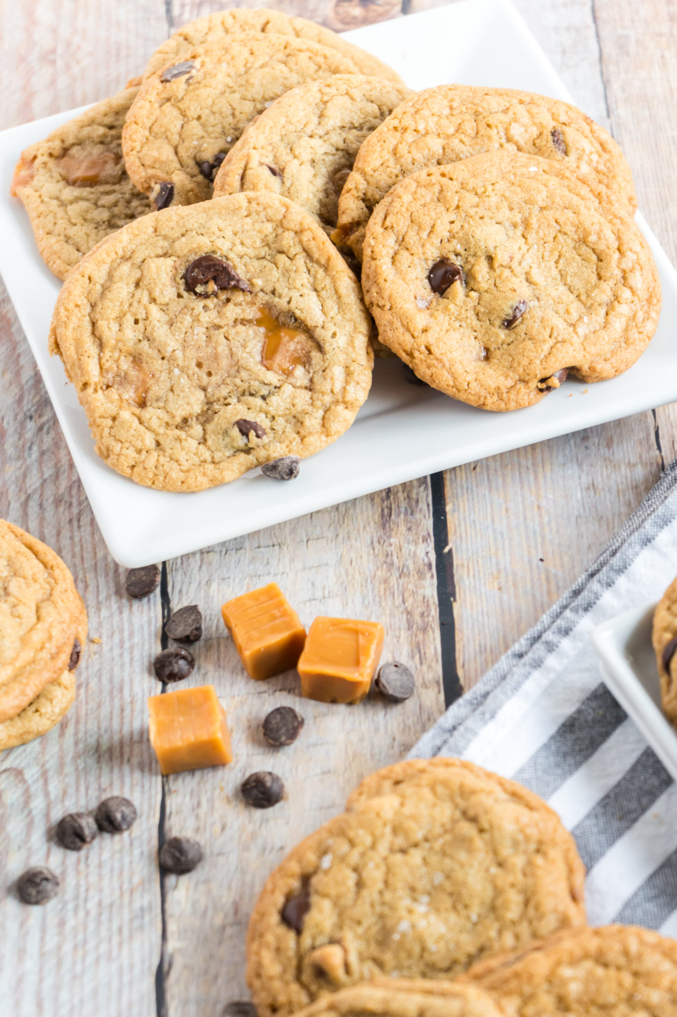 Salted Caramel Chocolate Chip Cookies