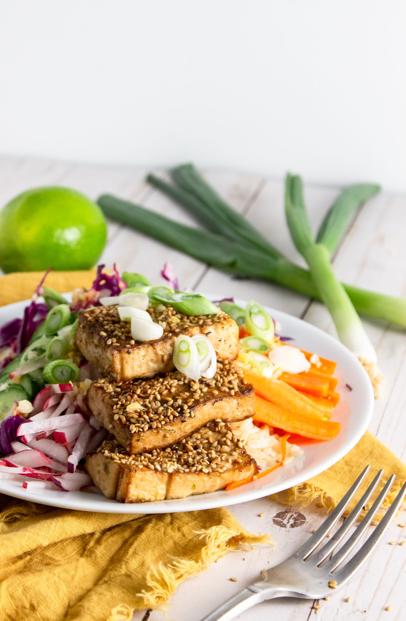 Sesame-crusted Tofu Power Plate