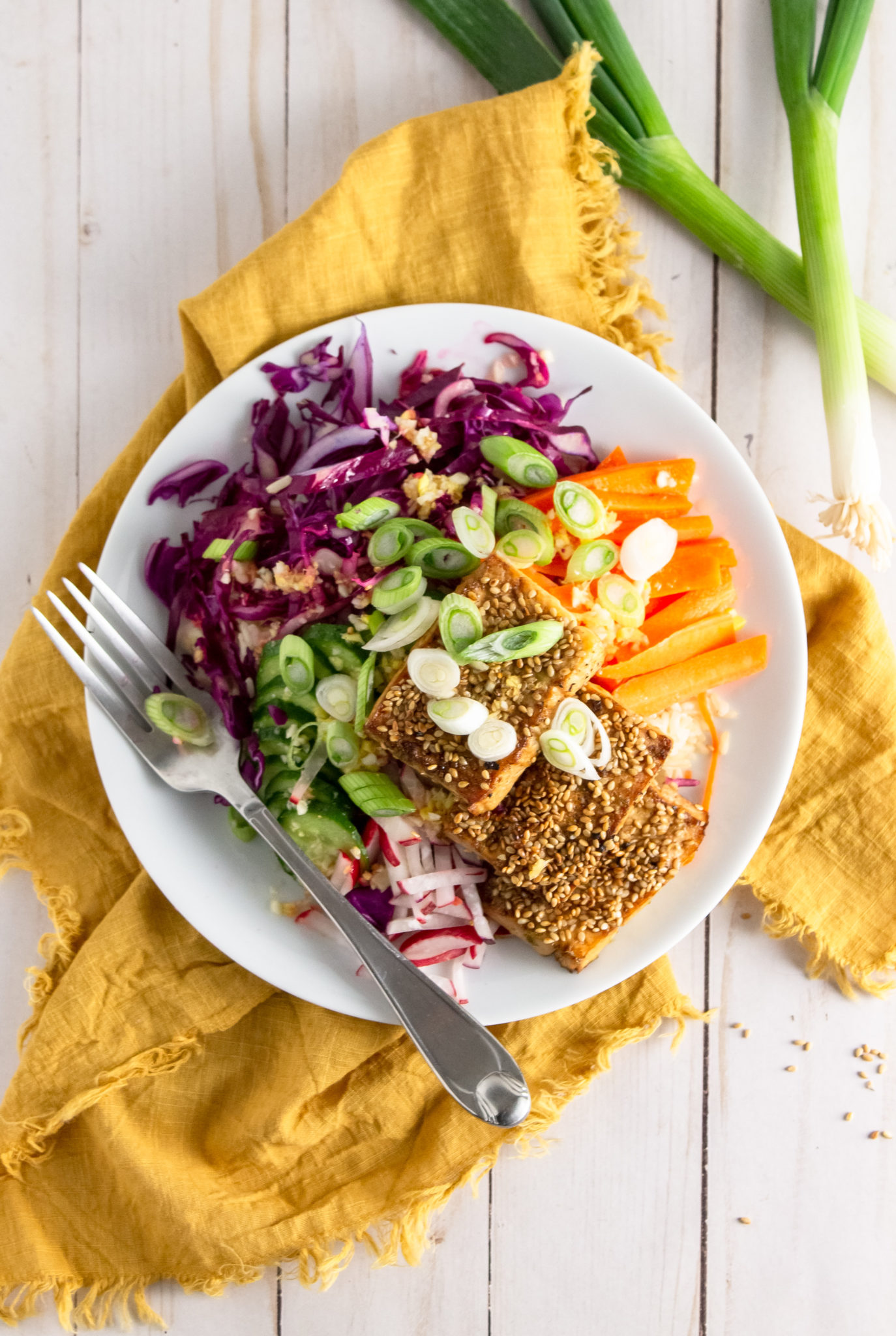 Sesame-crusted Tofu Power Plate