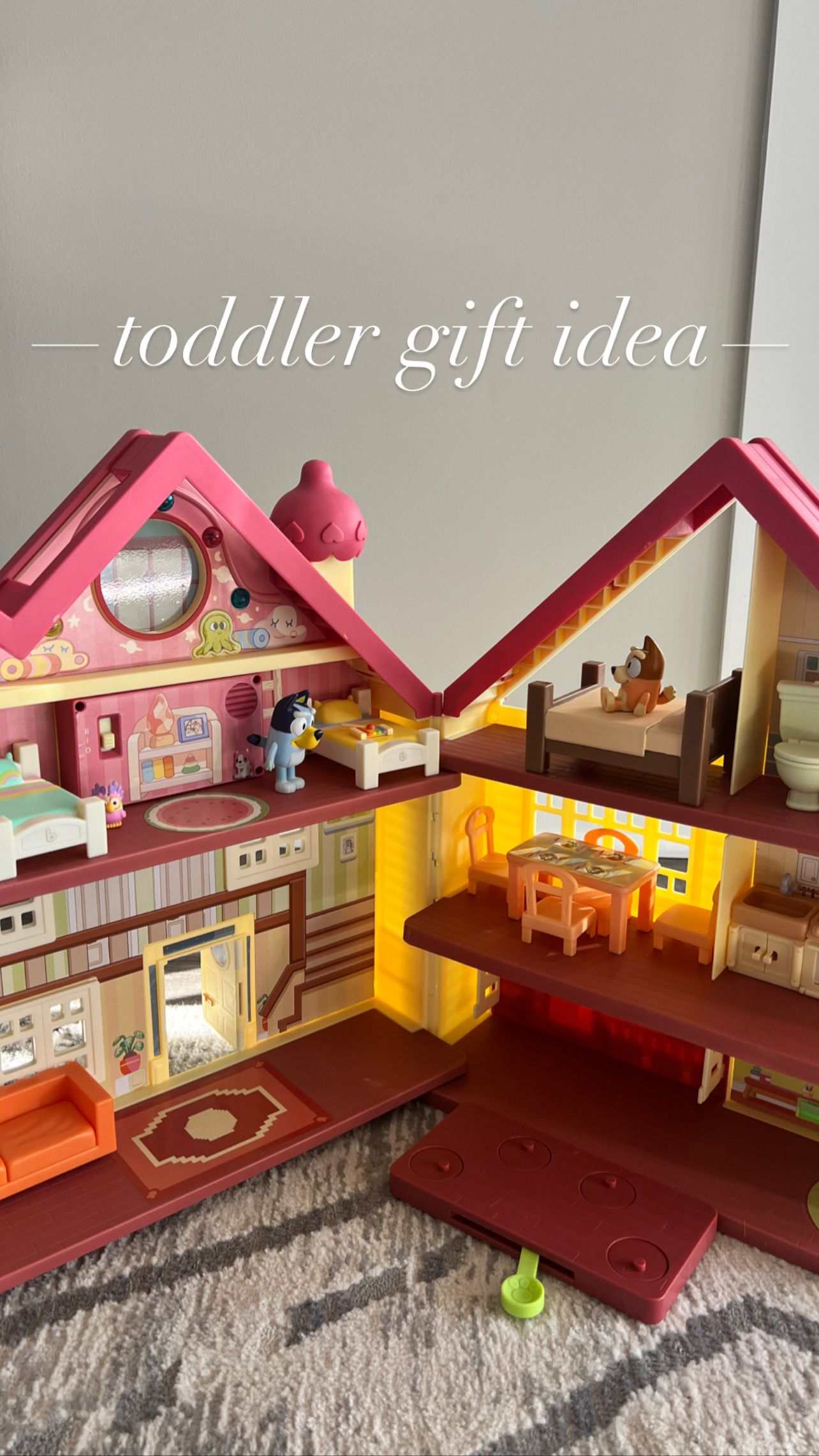 Holiday gift idea for your toddler ft. Bluey!